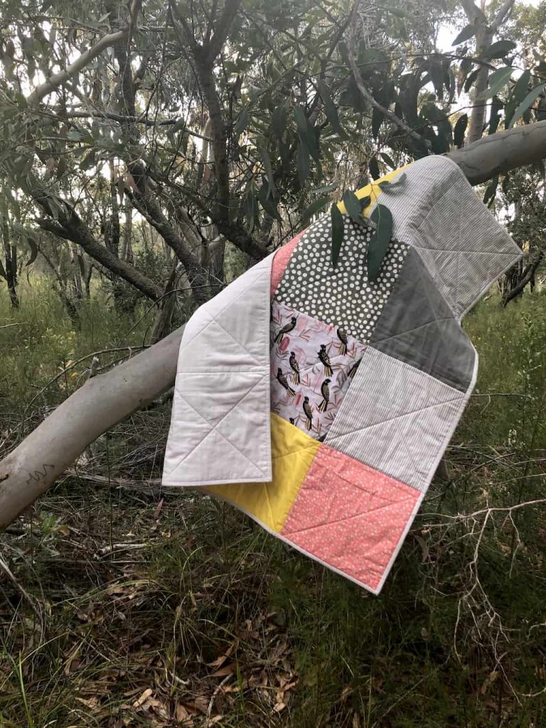 Pago Originals - Handmade Quilt, Peachy Parrot - Pago and Co